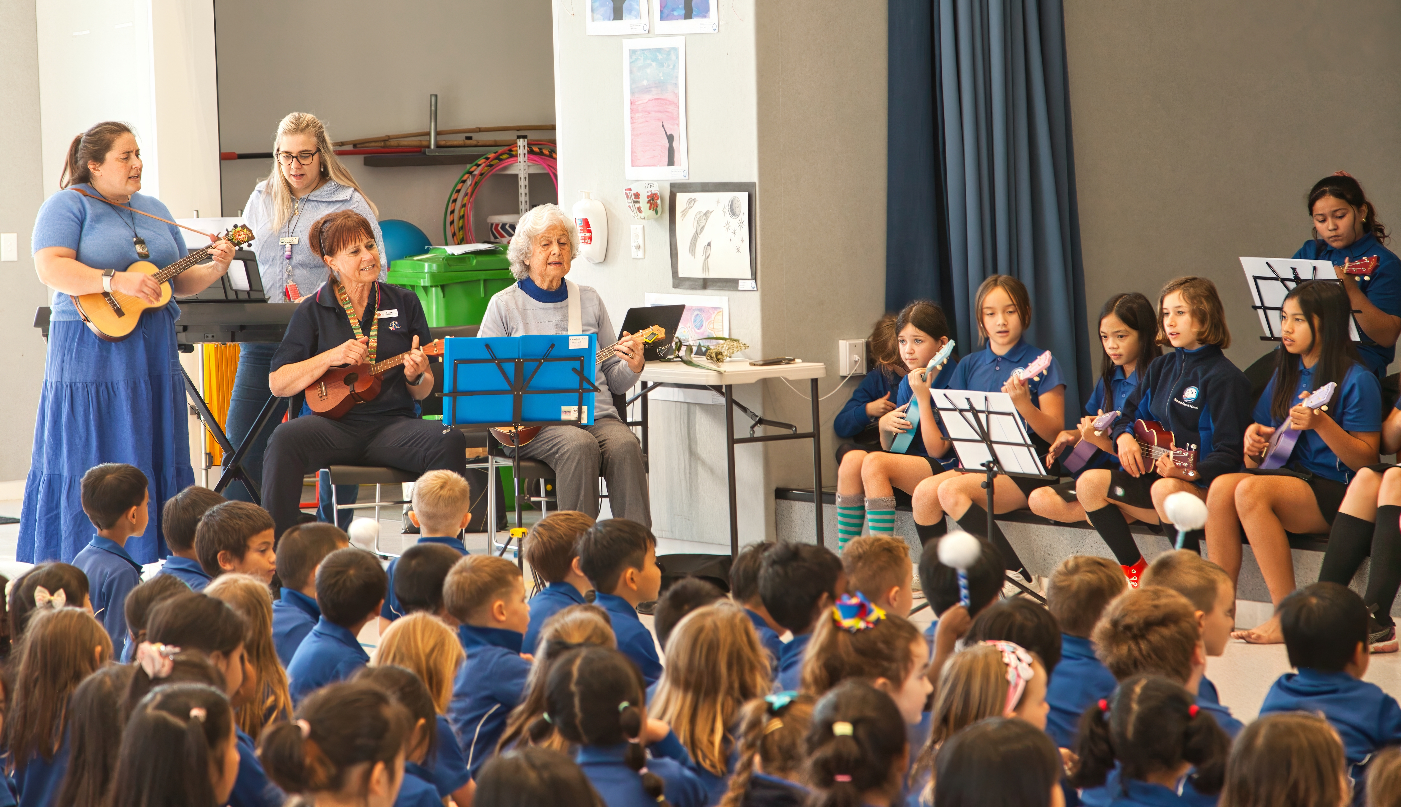 Scott Point School Matariki performance for Rymans residents - The Westerly